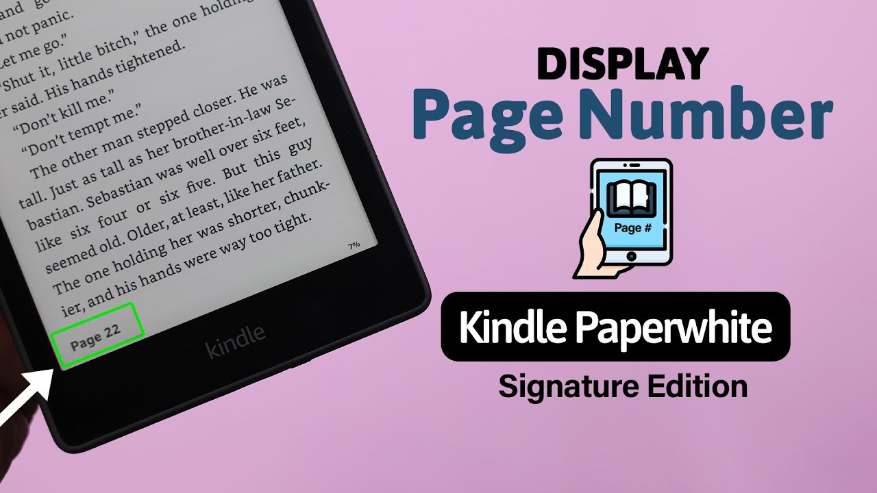 Kindle Paperwhite SE: How To Display Page Numbers! - YouTube