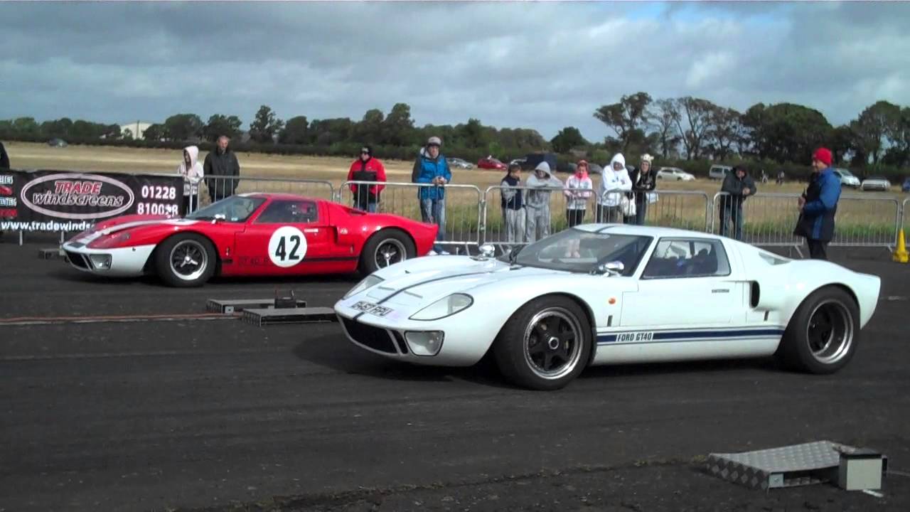 GT40 - Straightliners Drag Event (Kirkbride 29/9/12) - YouTube