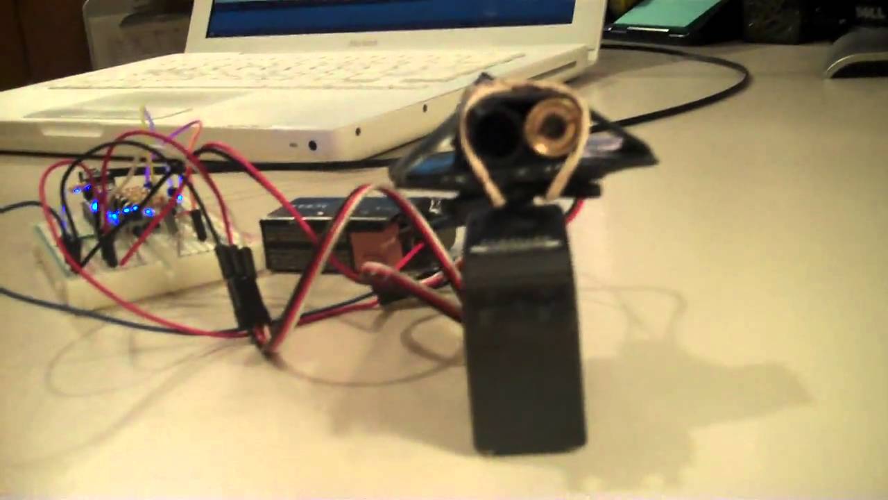 Simple 1-axis scanning laser lidar system - YouTube