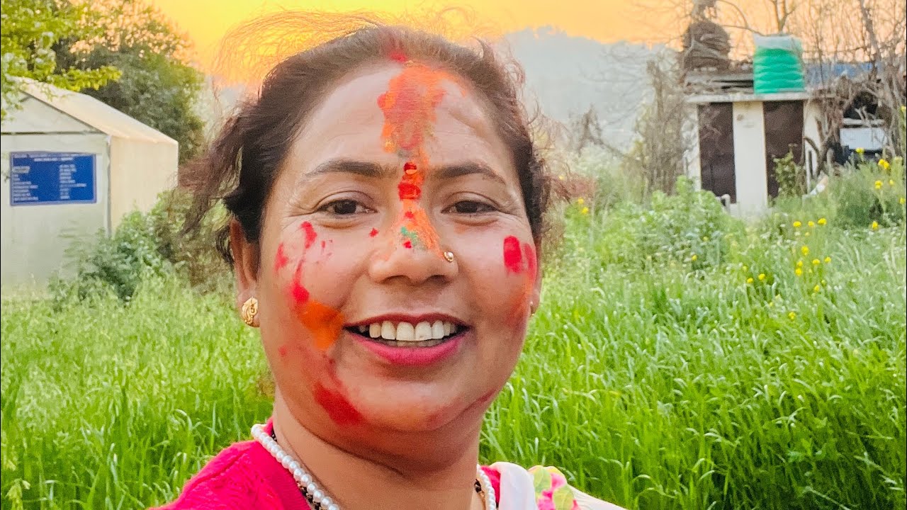 होली की शुरुवात ️ ️#traditional pahadi vlog pushpa bisht - YouTube