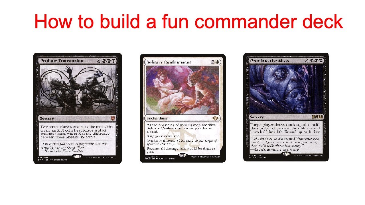 How to build a fun commander deck - YouTube