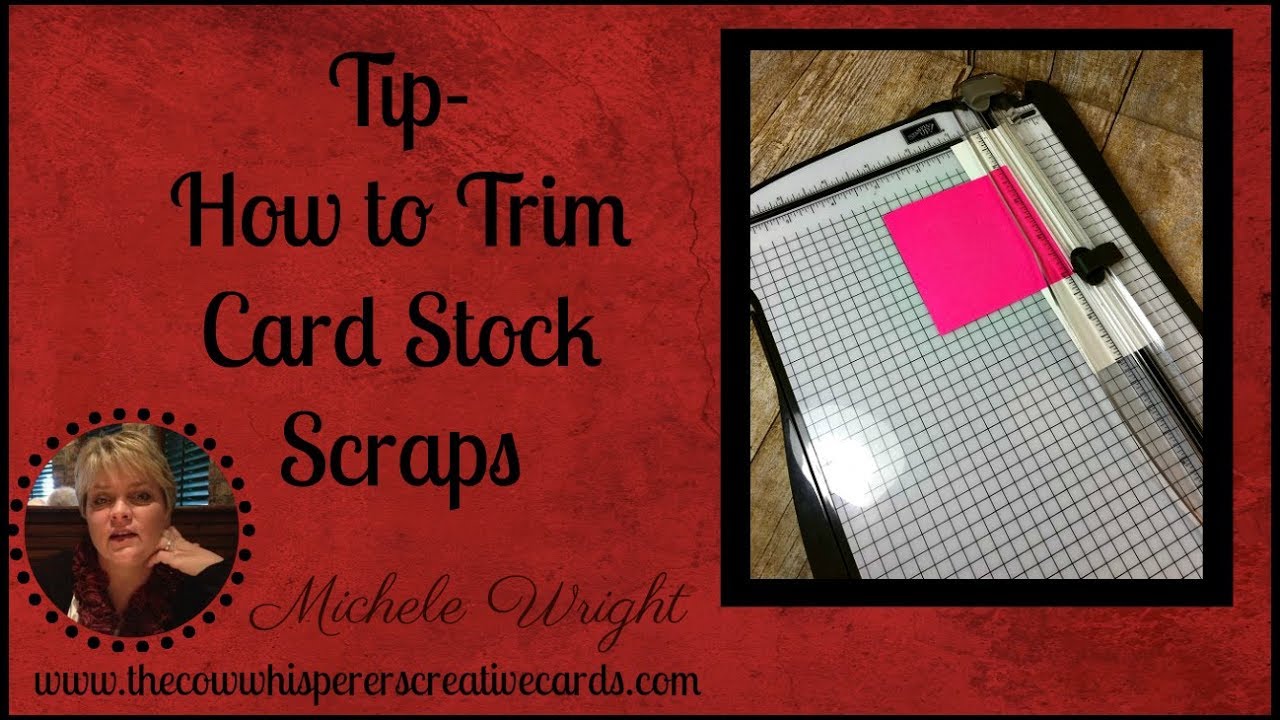 Tip - How to Trim Card Stock Scraps - YouTube