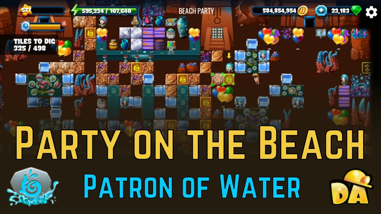 Beach Party - #20 Patron of Water - Diggy's Adventure - YouTube