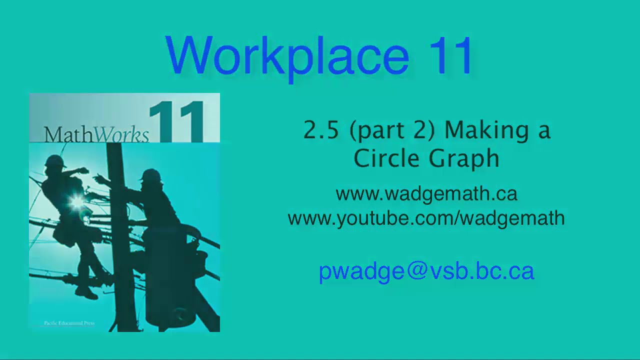 2.5 (part 2) Making Circle Graphs - YouTube