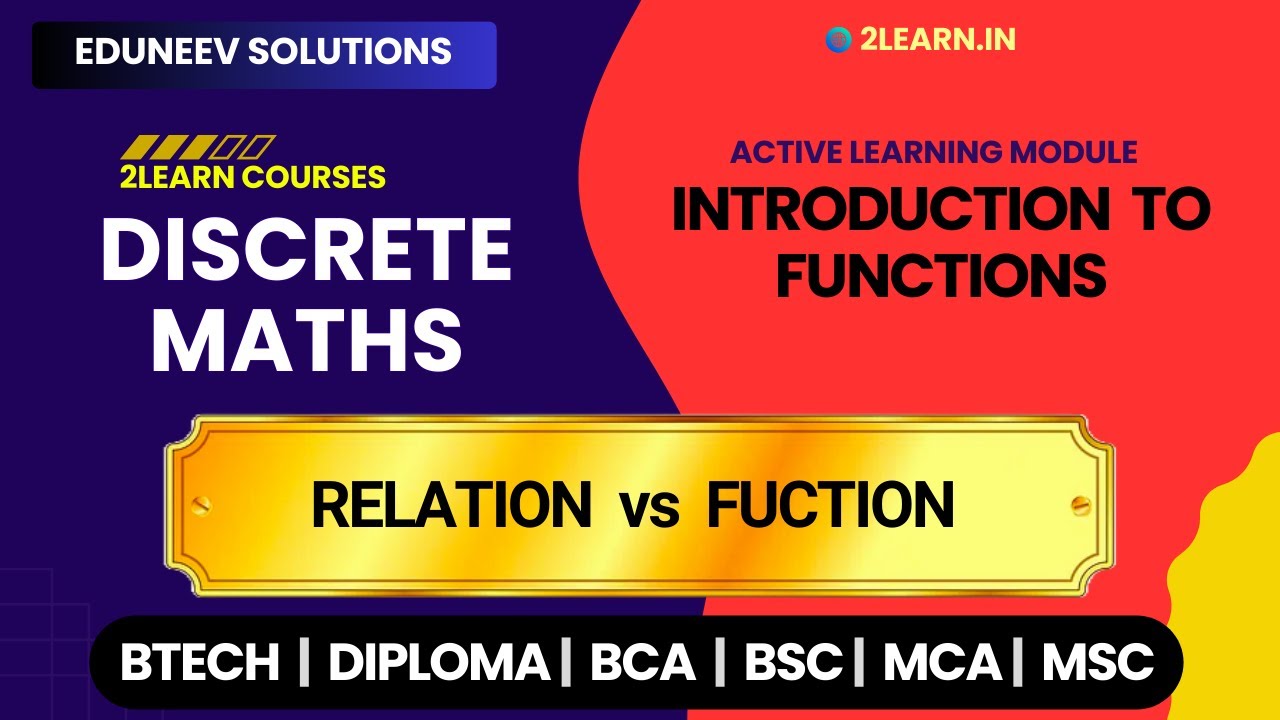 Introduction to Functions | Differentiate Between Relation and Function ...