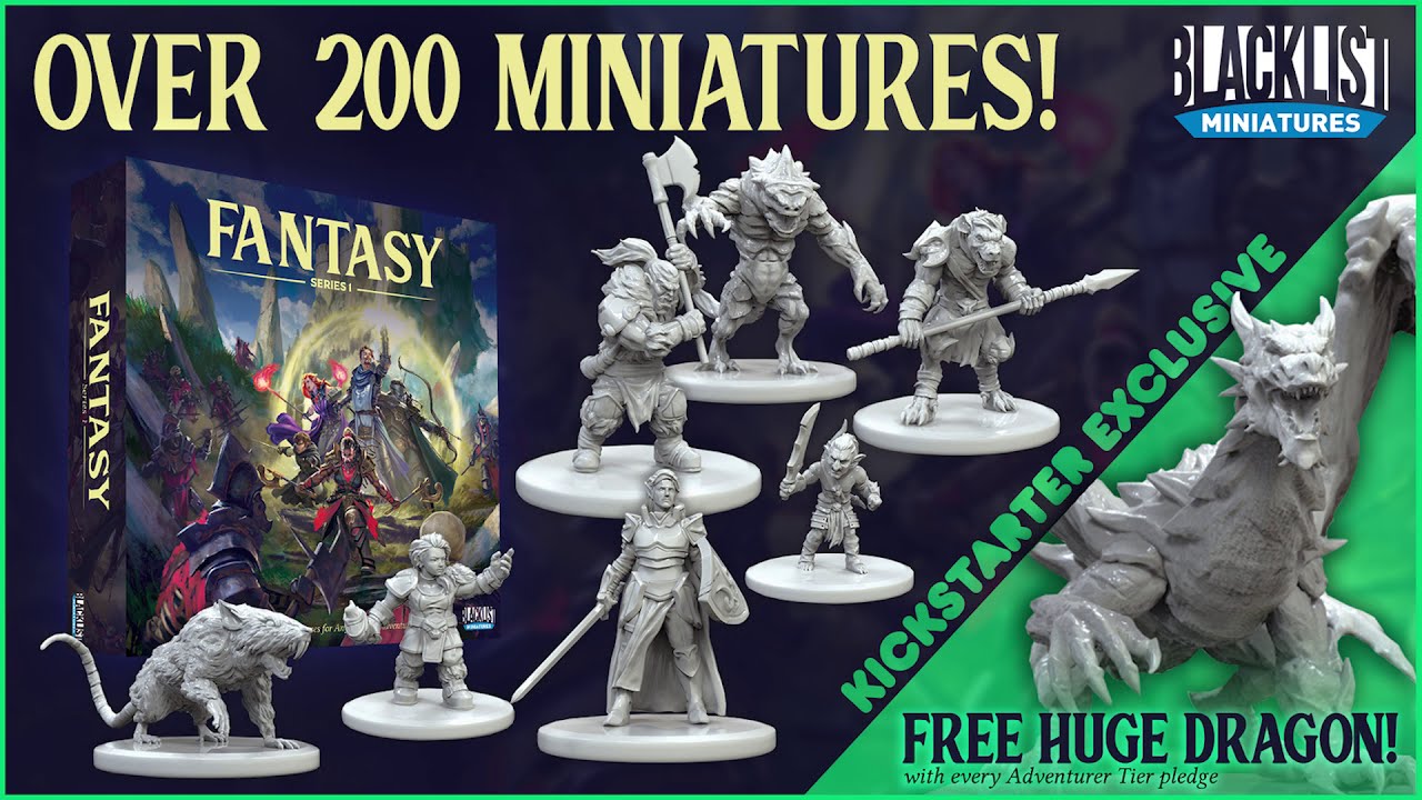 Blacklist Miniatures: Fantasy Series 1 Kickstarter - YouTube