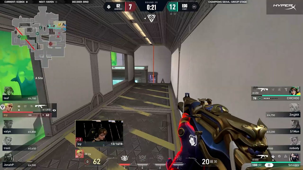 G2 Icy Crazy 4k Clutch Against EDward Gaming | VCT Champions Seoul 2024 ...