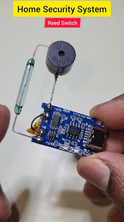 Home Security System Using Reed Switch 🔥 Electronics Project 🔥 #shorts #viralvideo #electroeshu ...
