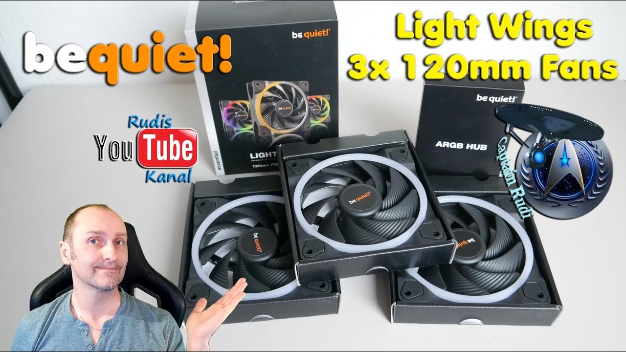 bequiet! Light Wings Set - 3x Fans + ARGB Hub - ausgepackt und ein ...