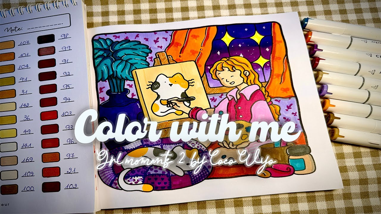 Color with me | “Girl moments 2” by Coco Wyo Coloring Book - Purrfect ...
