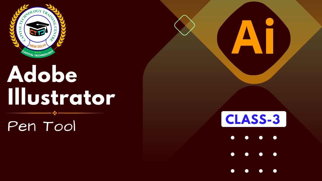 Pen Tool In Illustrator || Illustrator full Course From Basic To ...