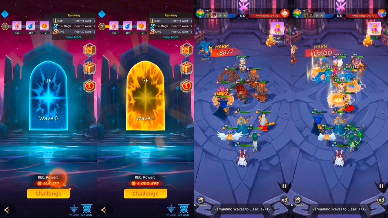 Gods and Demons - Idle RPG Gameplay Starfall Realm MP Mode My Best Hero ...