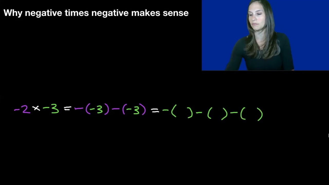 Why a negative times a negative makes sense? - YouTube