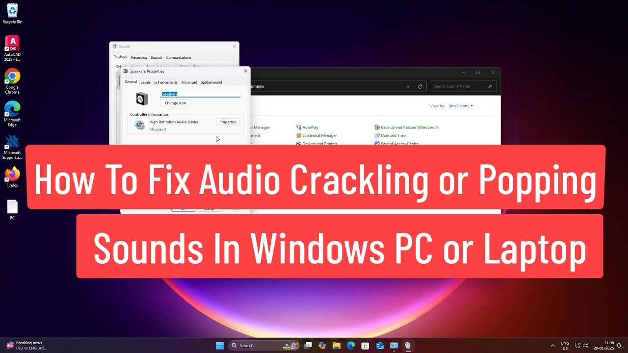 How to Fix Audio Crackling or Popping Sounds In Windows PC or Laptop ...