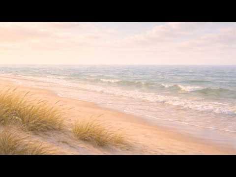 Calm Shoreline Oil Painting | Soft Coastal Landscape Scene | Frame TV Art 4K