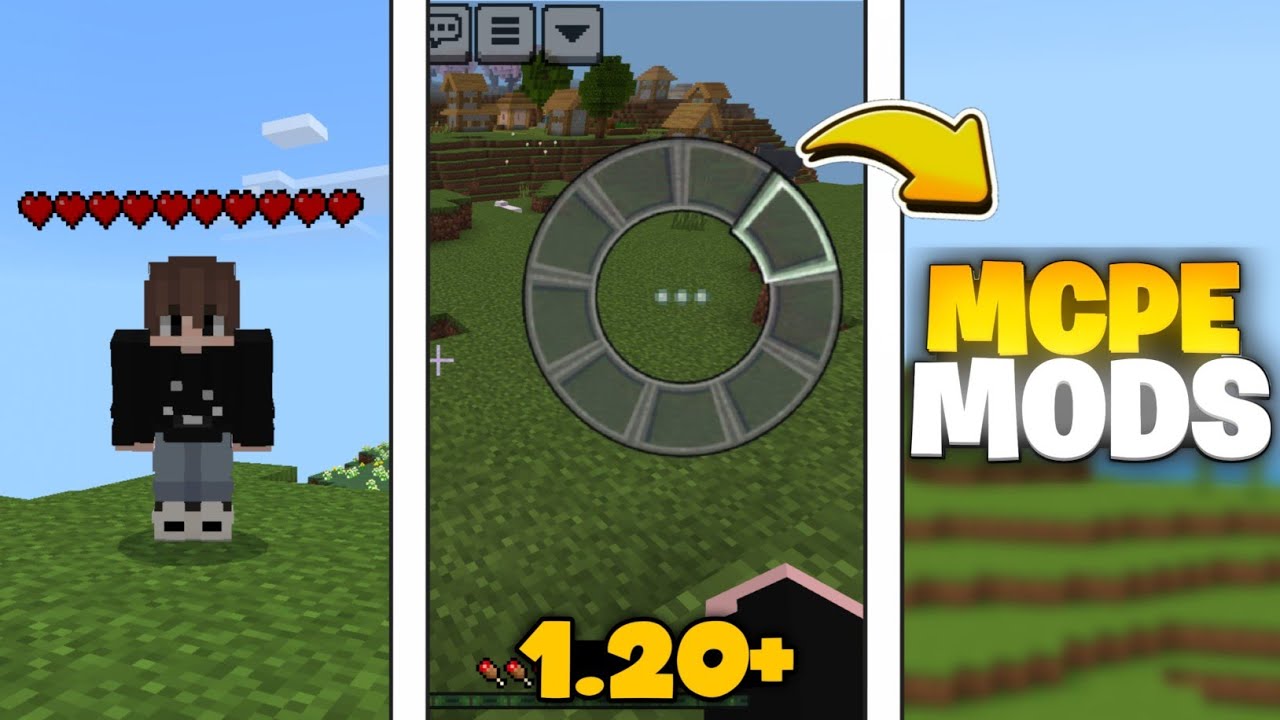 Top 4 Mod/Addons For MCPE 1.20+ | Mods For MCPE 1.20 - YouTube