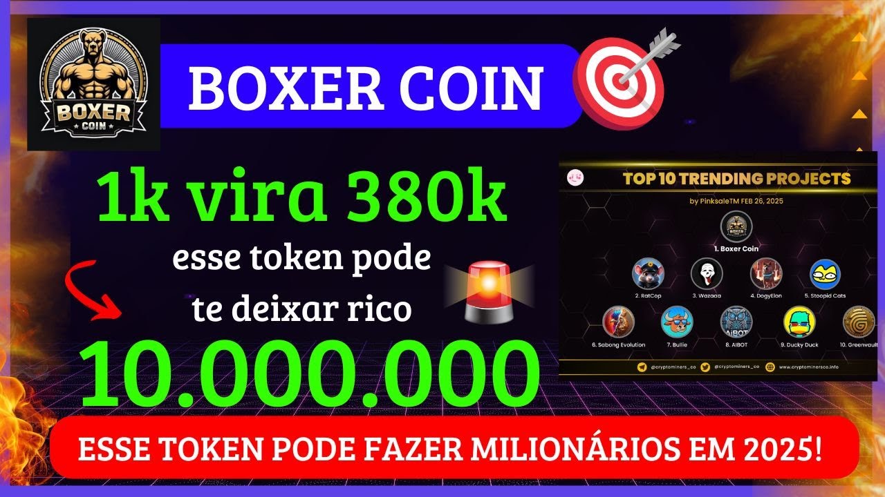 🚀 BOXER COIN (BXC): A PRÓXIMA CRIPTO A EXPLODIR 10.000% EM 2025! MELHOR ...