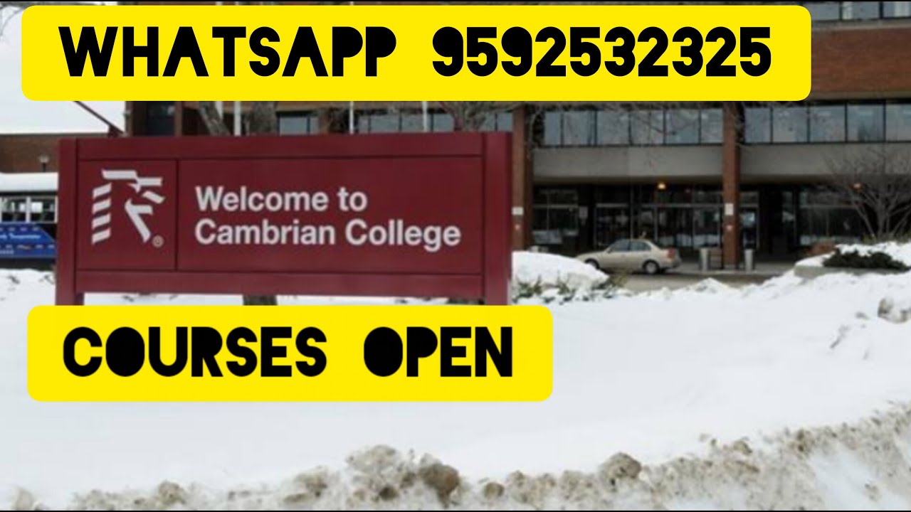 Cambrian College | IELTS | Offer Letter | Fee | Program availablity - YouTube