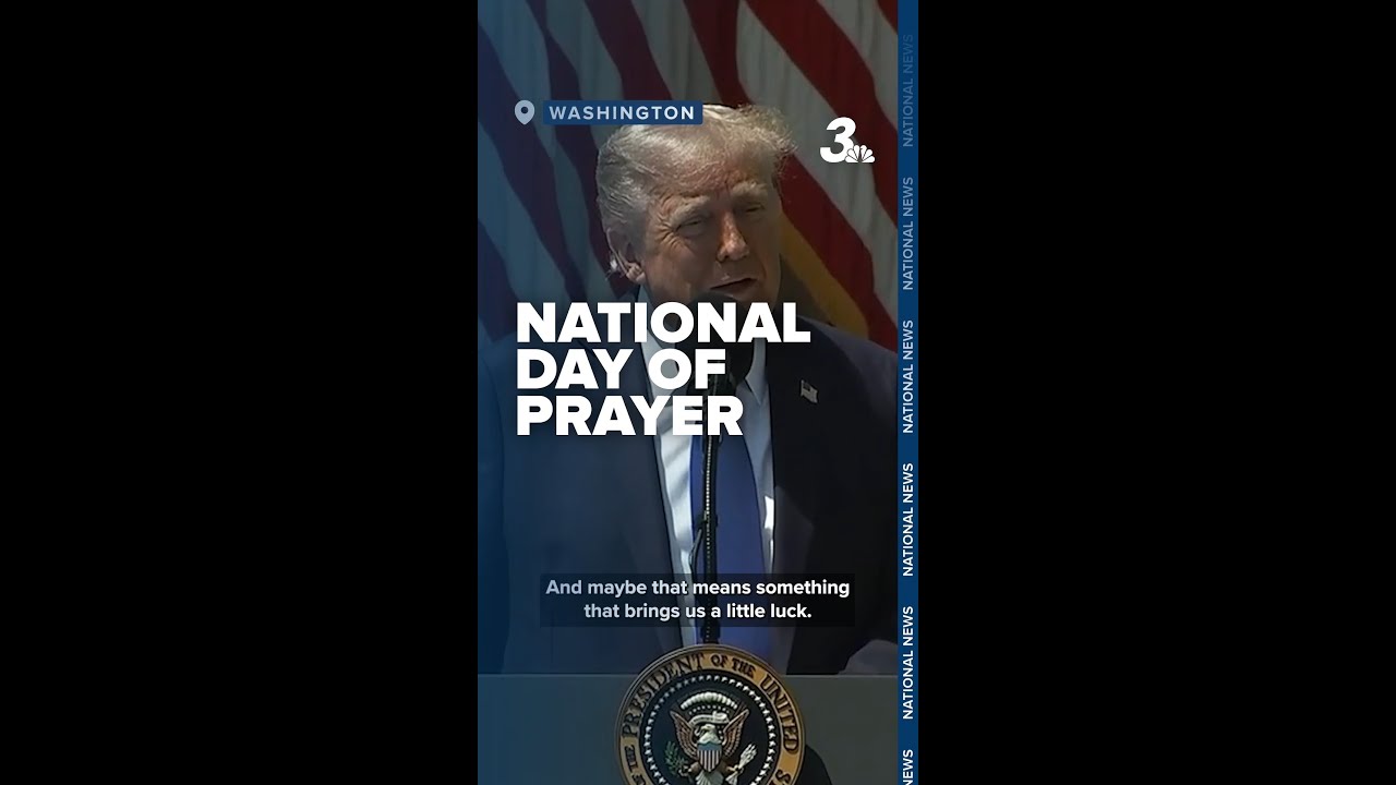 Trump celebrates National Day of Prayer at the White House - YouTube
