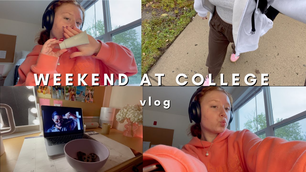 VLOG | busy college weekend in my life *at sacred heart u* - YouTube