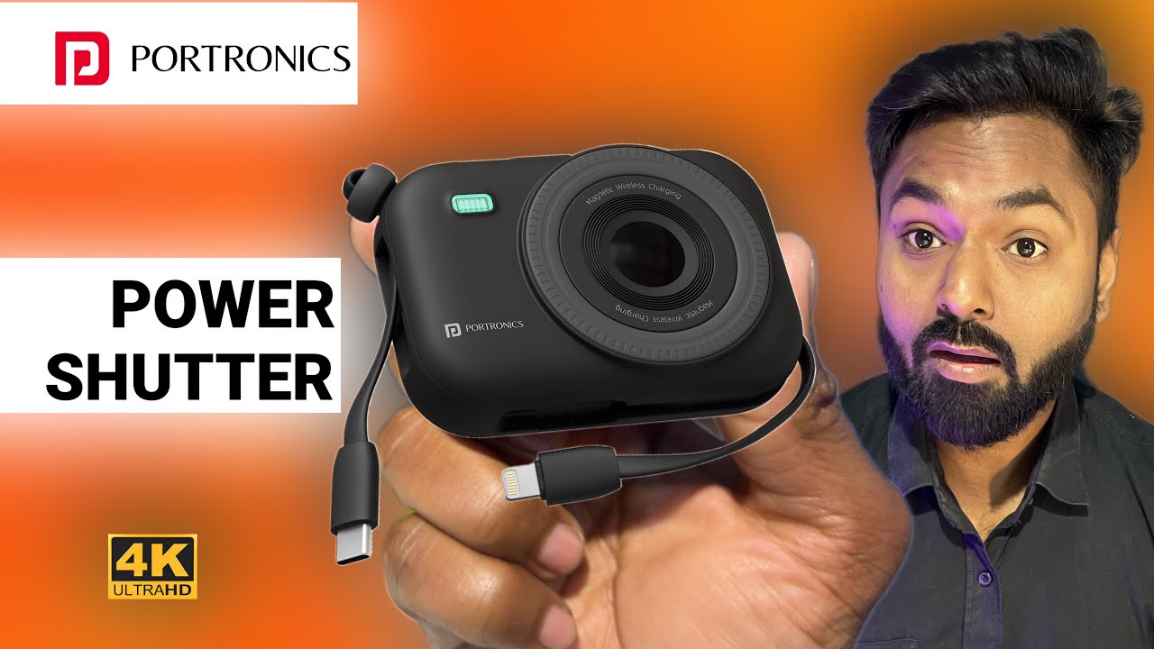 Portronics Power Shutter 10000 mah 15w Wireless Magnetic Magsafe Power ...