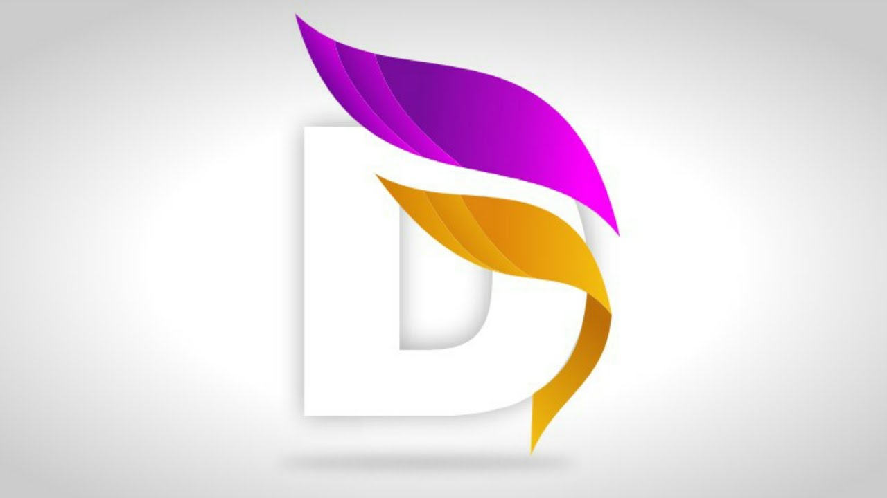 Modern Letter D - Simple Logo | Coreldraw Logo Design Tutorial ...