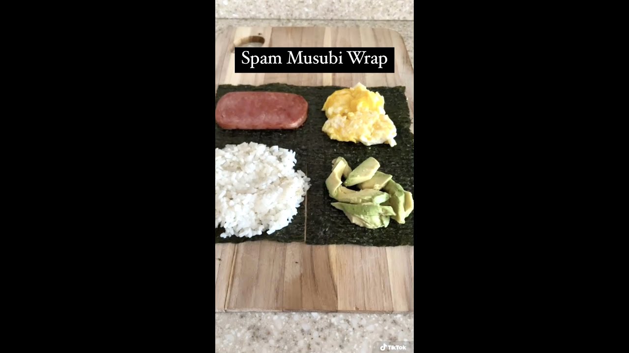 SPAM MUSUBI WRAP - TIKTOK TREND #shorts - YouTube