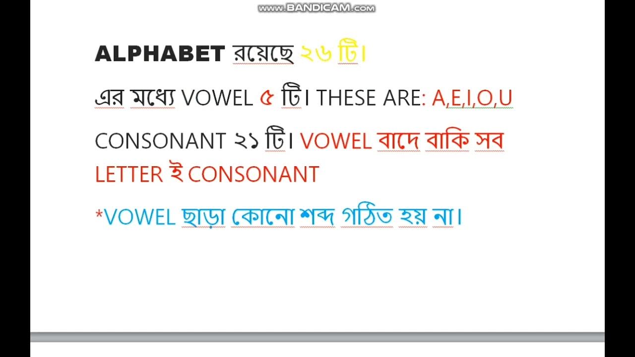 English grammar course|| Day-1|| basic English grammar|| Alphabet and ...