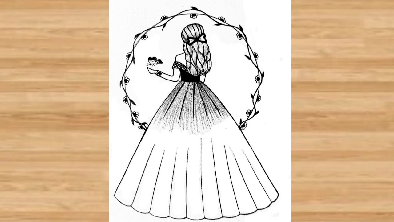 How To Draw A Girl | Easy Drawing | Sundar Ladki Ka Chitra Kaise Banaen ...