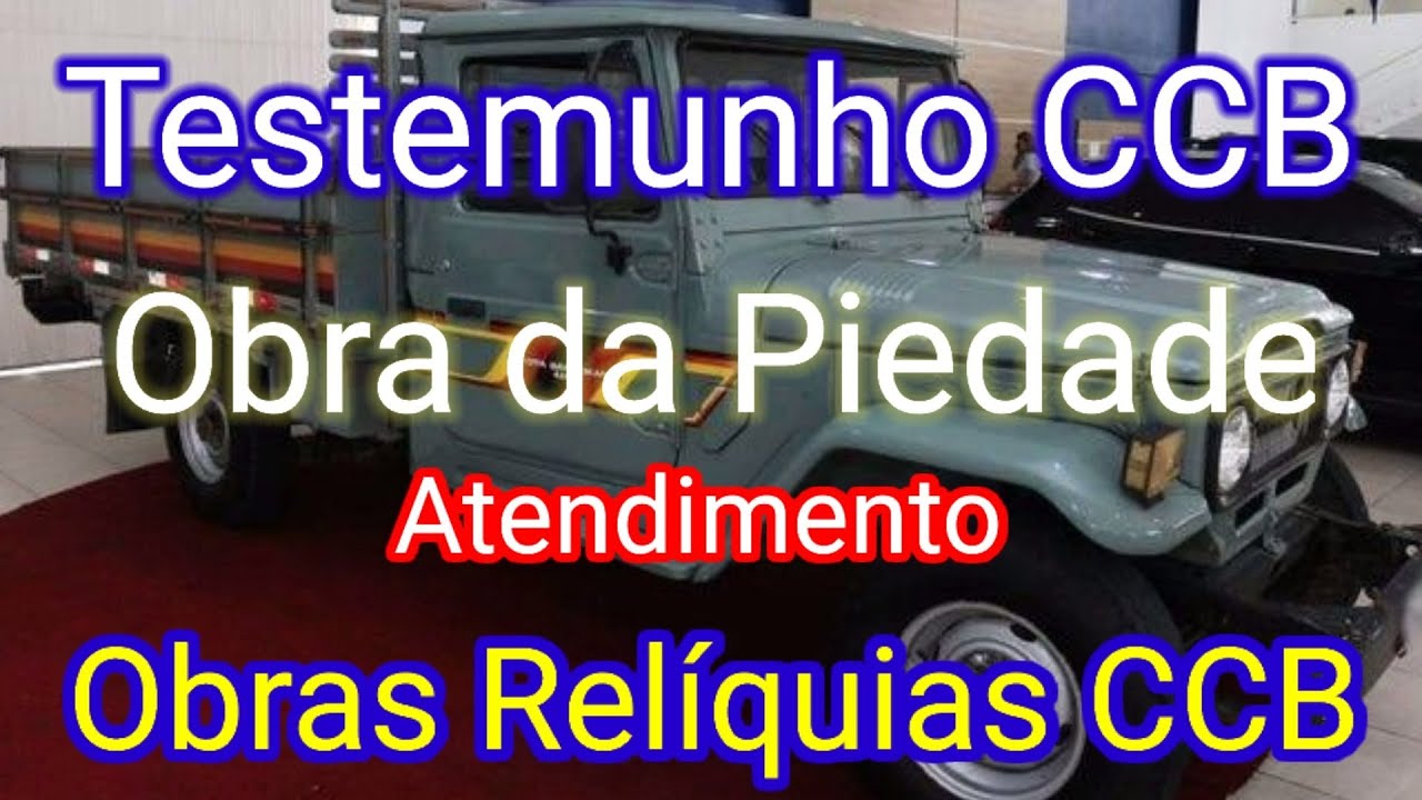 Testemunhos Relíquias CCB ( Obra da Piedade) - YouTube