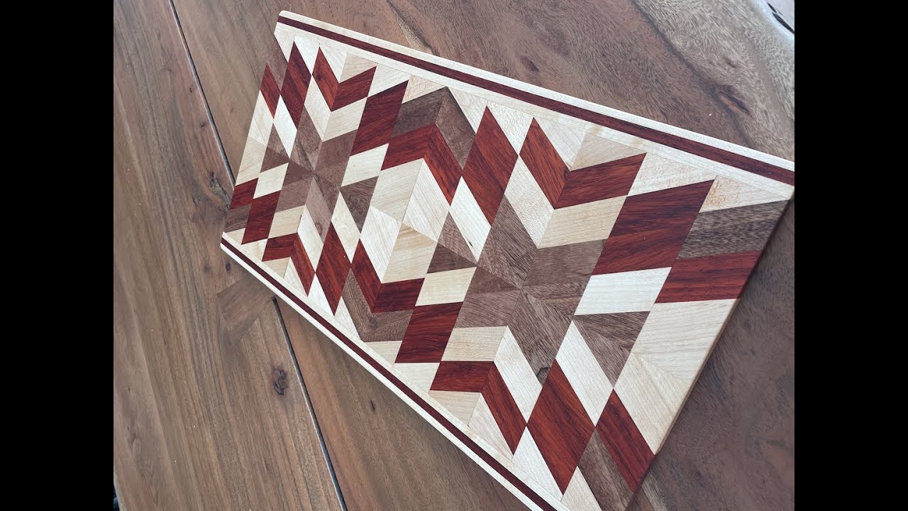 How to Make a Native American Style Pattern Cutting Board - YouTube