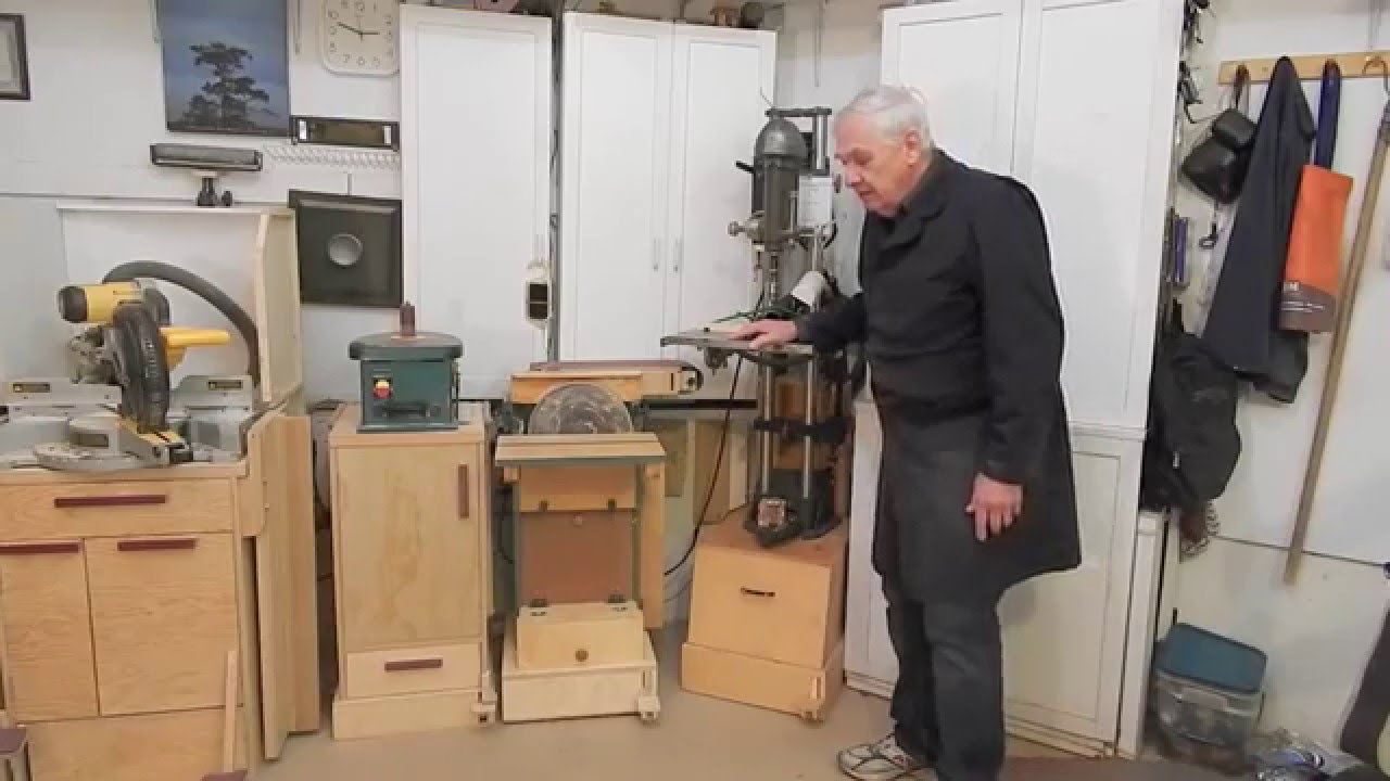 Retracting Casters No 5 - ShopSmith/BeltDiscSander - YouTube