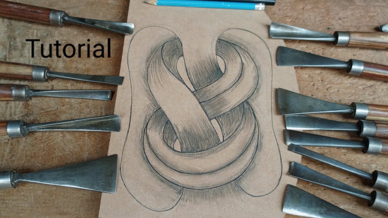 Easy wood carving /tutorial how to wood carving - YouTube