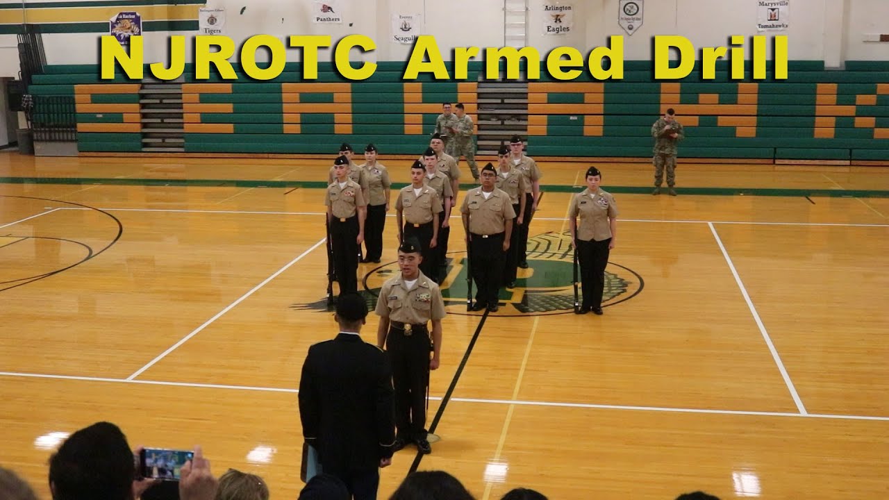 NJROTC Armed Drill 12.10.22 - YouTube