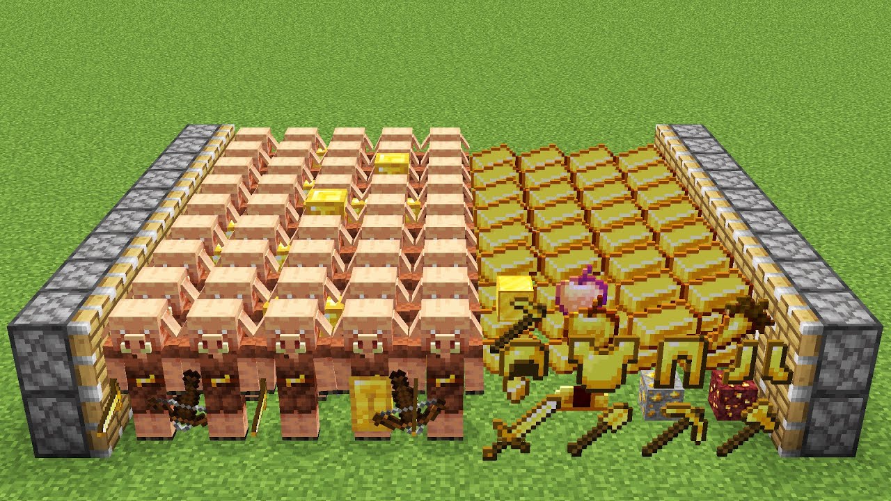X400 piglin and GOLD items minecraft combined? - YouTube