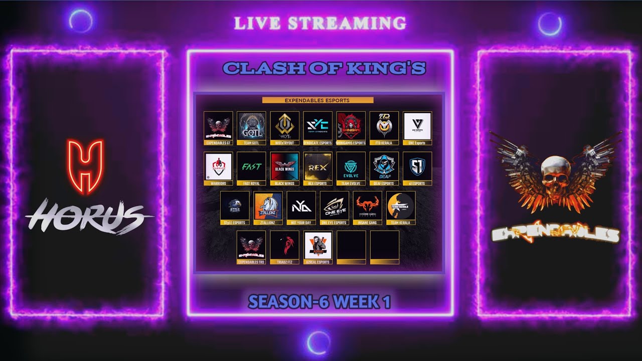 EXPENDABLES PRESENT | CLASH OF KING’S | S-6WEEK-80 DAY 1 | MAP MIRAMAR ...