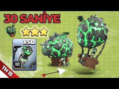 30 SANİYE DE KÖY YOK OLDU BU ORDU MUHTEŞEM - CLASH OF CLANS