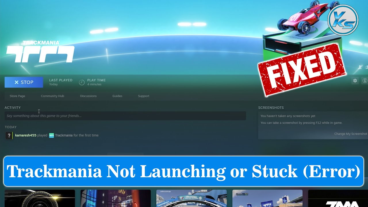 How To Fix Trackmania Launching The Game Failed, Black Screen, Not ...