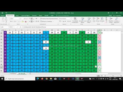NOVIDADE GRÁTIS. 12 IMPARES X 7 + 12 PARES X 7 + 1 IMPAR FIXO.