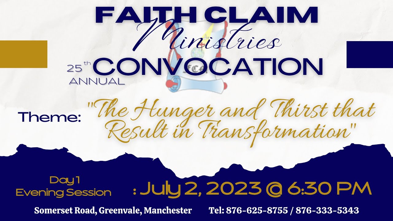Faith Claim Ministries || 25th Annual Convocation - July 2, 2023 - YouTube