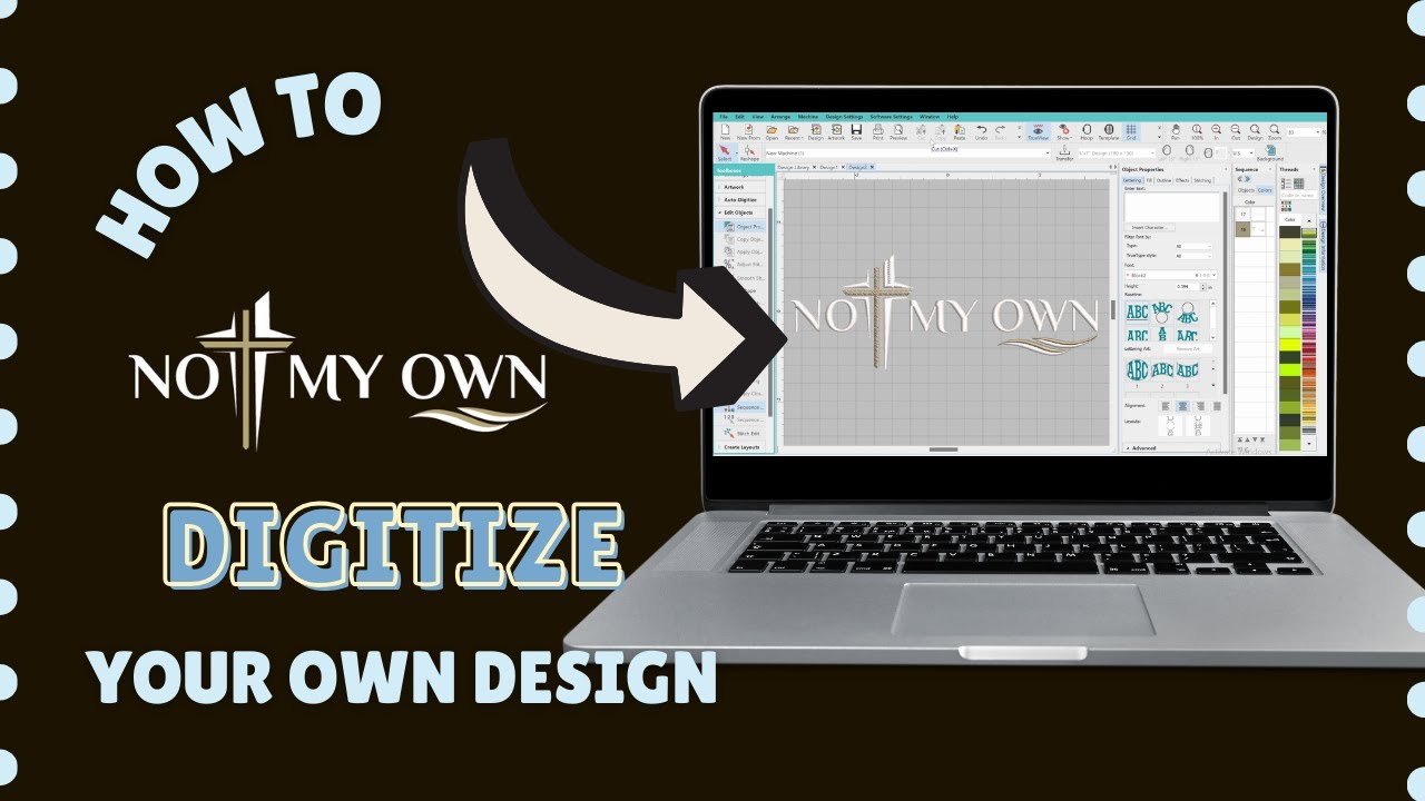 How To Digitize a Simple Design - YouTube