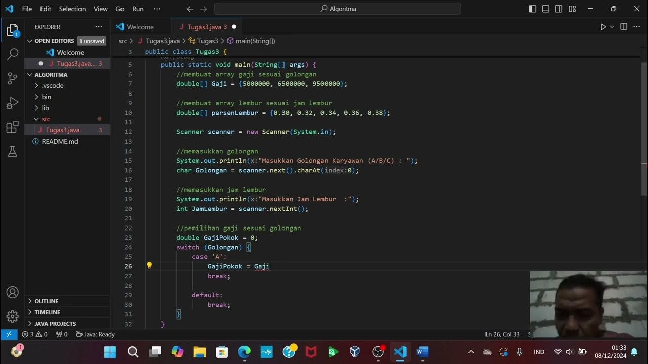 Tugas3 Algoritma dan Pemrograman - YouTube