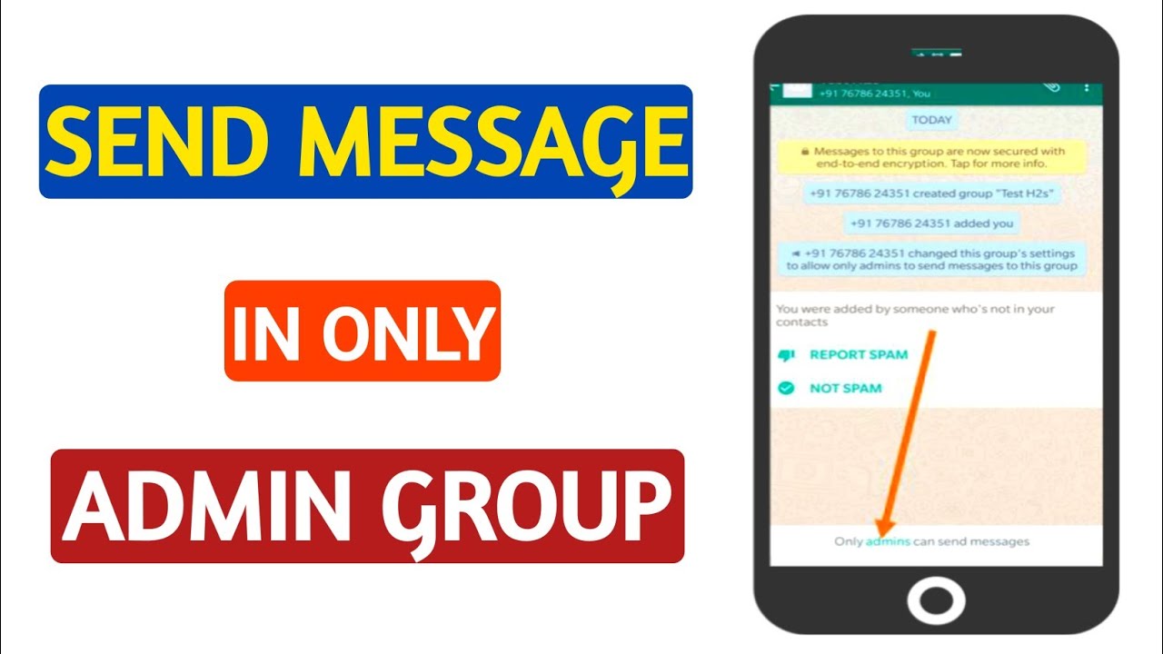 How to Send Message in ONLY ADMINS CAN Groups WhatsApp | Only Admins ...