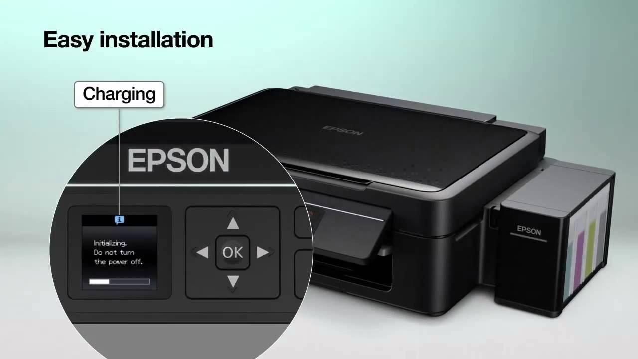 EPSON L455 Ink Tank System Printer - YouTube