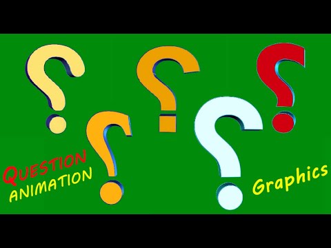 Animated Question mark green screen | Questionmark graphic - YouTube