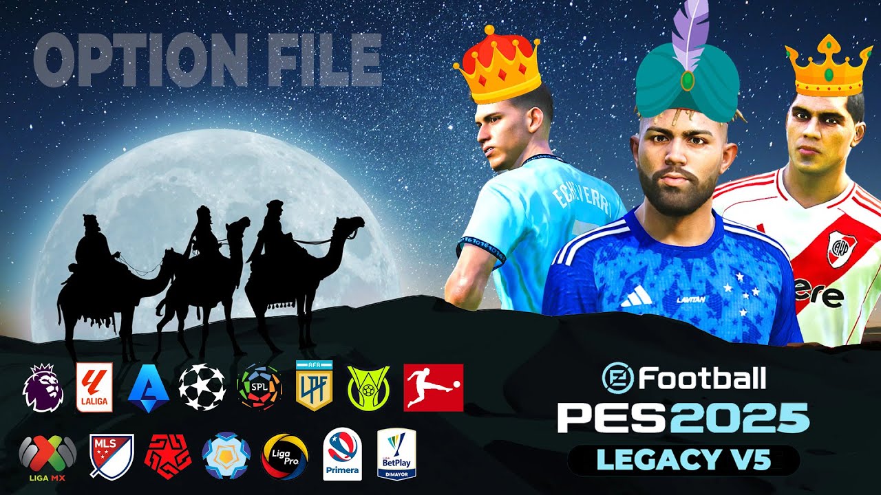 PES 2025 LEGACY V5 | Option File PES 2021 actualizado al 2024-2025 ...