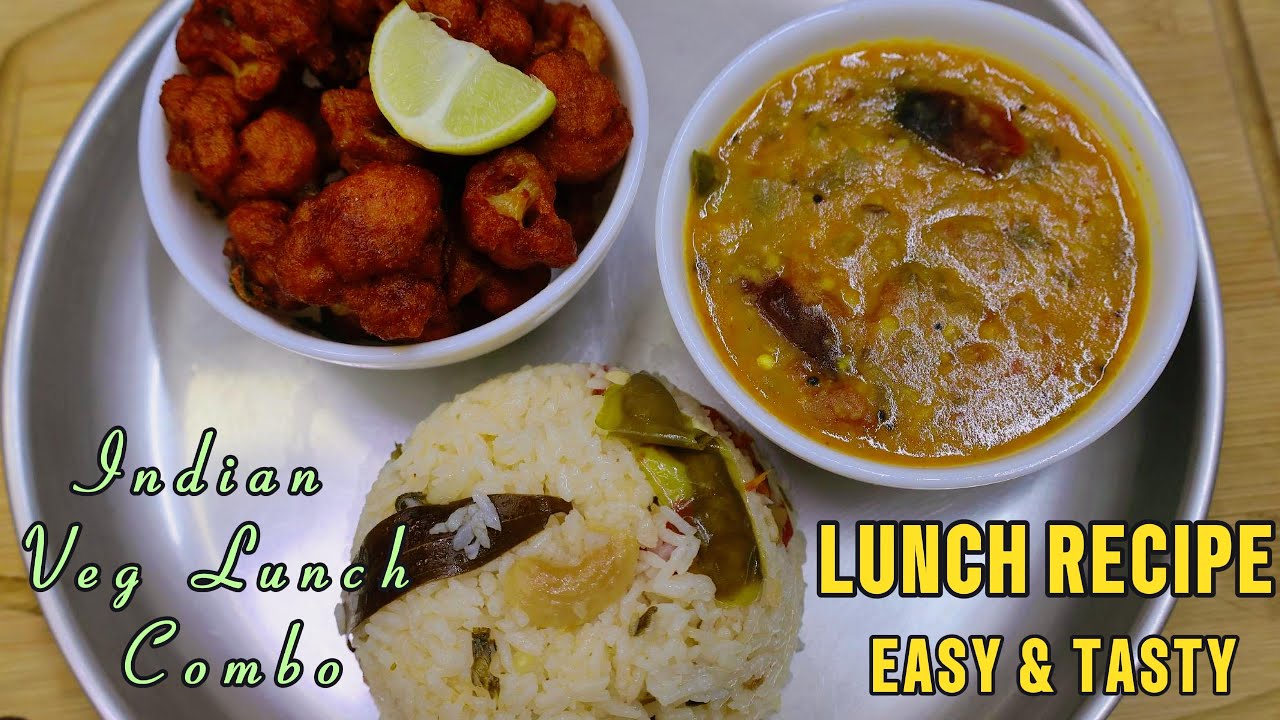 Easy & Tasty Veg Lunch Meal Combo Recipe | எளிய சைவ மதிய உணவு Combo ...