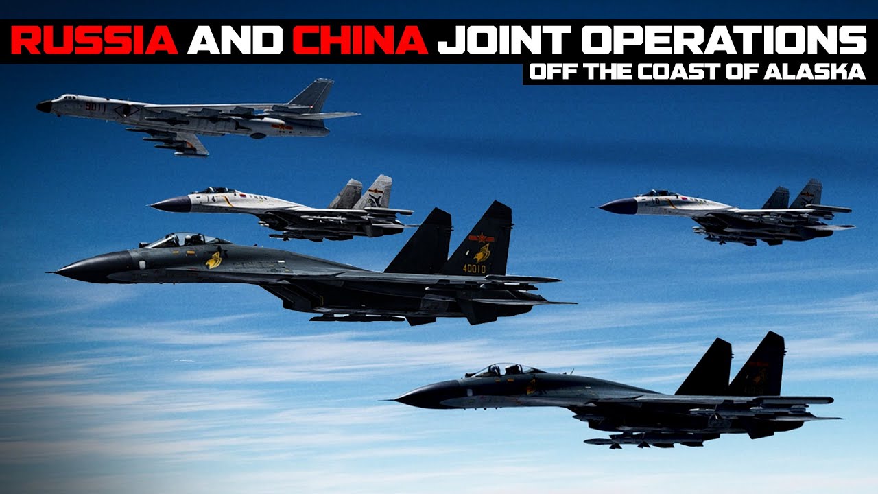 U.S. intercepts Russian and Chinese bombers off coast of Alaska. - YouTube