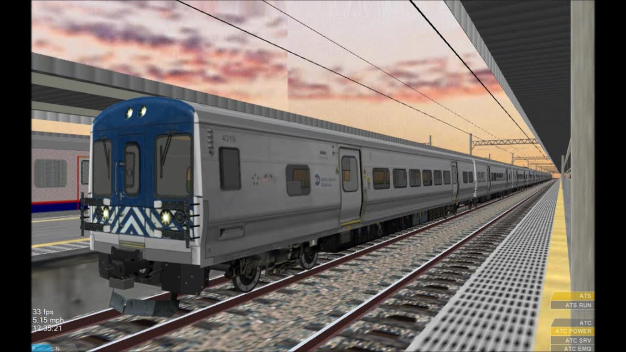 OpenBVE HD: 12 Car Bombardier M7 EMU Train Departing Gare de Liege ...