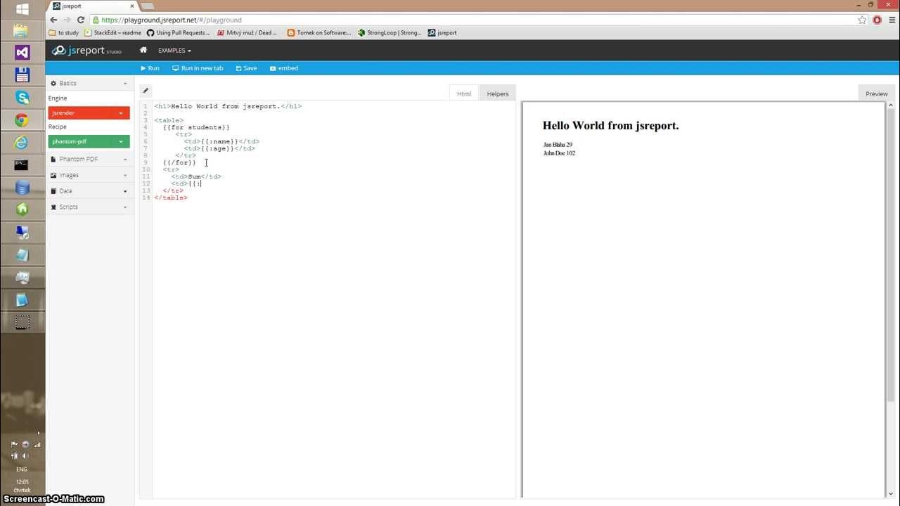 jsreport quick start - YouTube